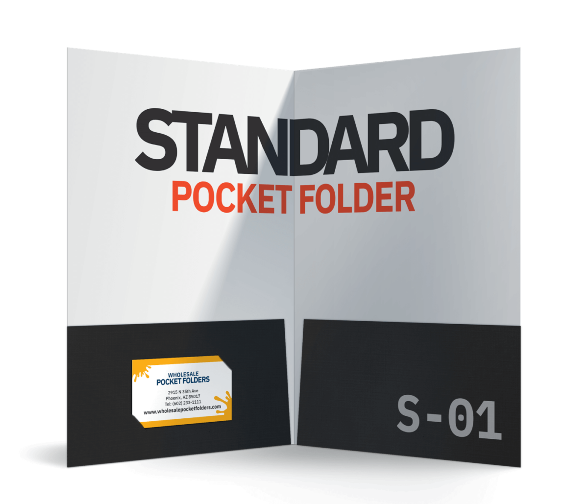 Standard Pocket Presentation Folder - Wholesale Pocket Folders