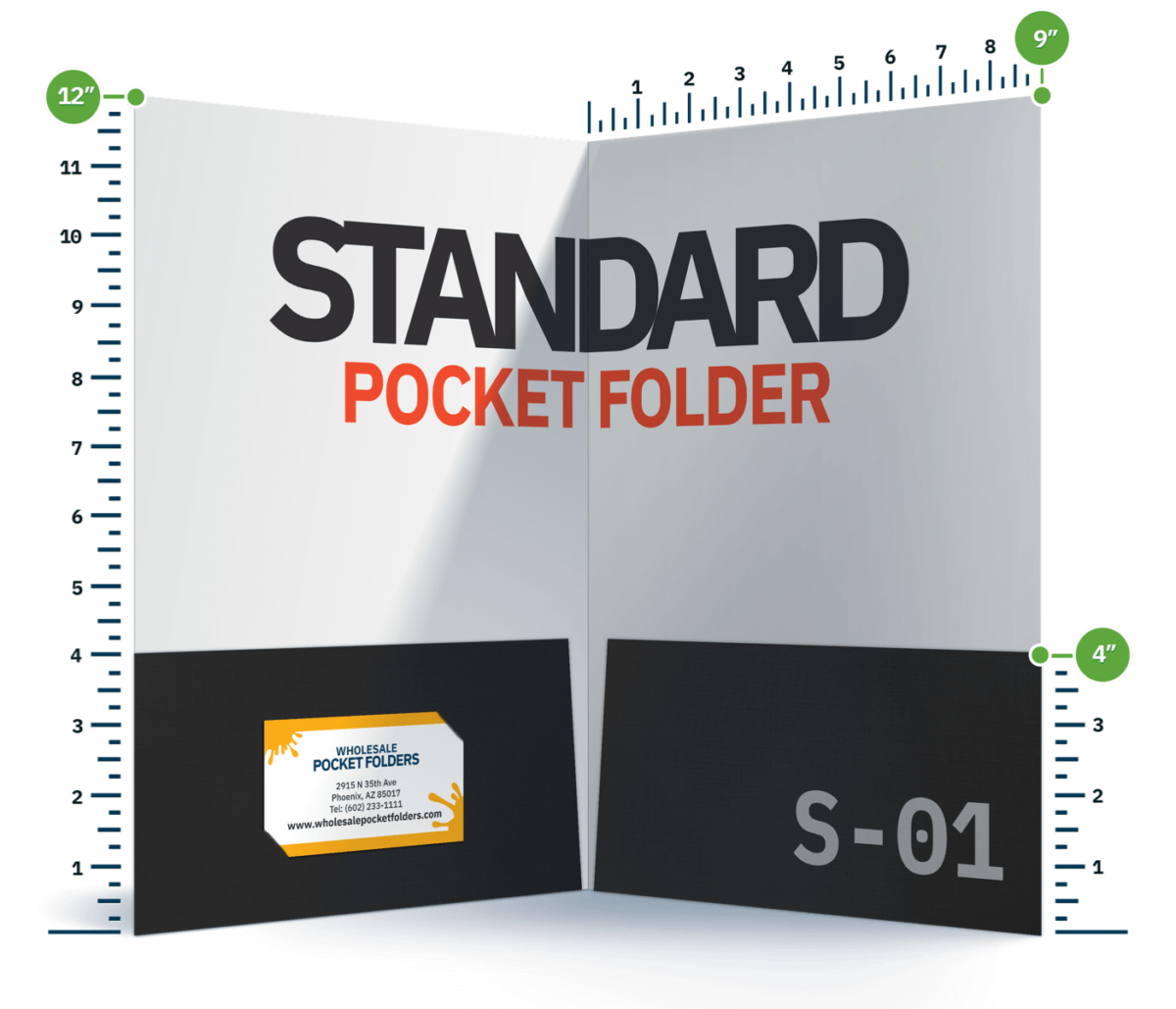 Standard Pocket Presentation Folder - Wholesale Pocket Folders