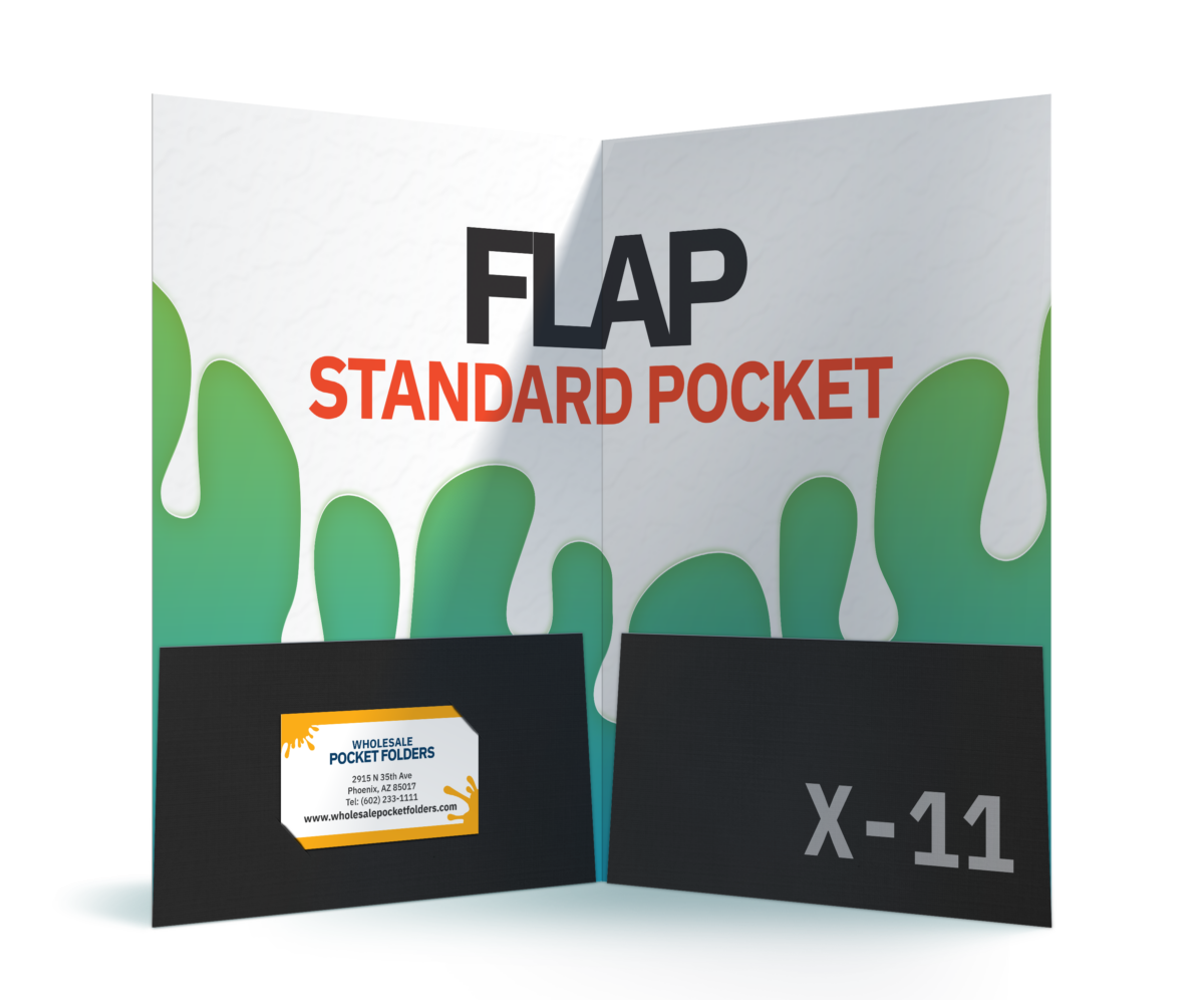 Standard Flap Presentation Folder - Wholesale Pocket Folders