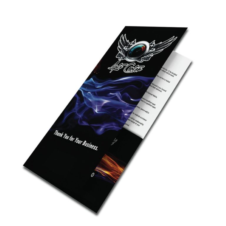 3 Panel 4x9 Folder - Wholesale Pocket Folders