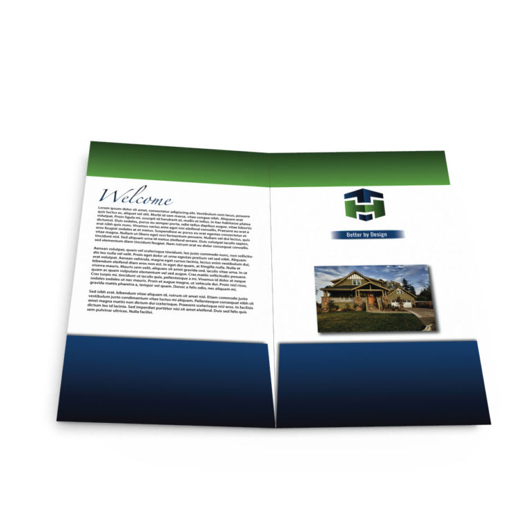 Rounded Pocket Presentation Folder - Wholesale Pocket Folders